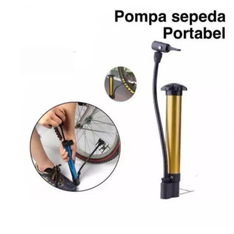 Jual Pompa Ban Mini Portable Hidrolis / Pompa Angin untuk Ban Sepeda ...