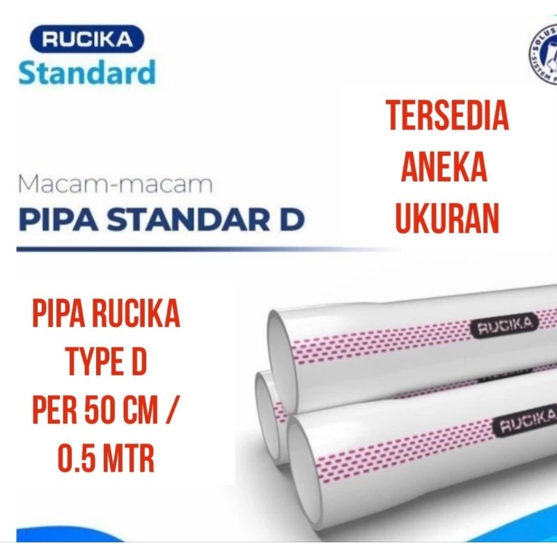 Jual Pipa 4" Pipa Rucika D 4" inch Eceran 50CM (1/2 Meter) | Shopee ...
