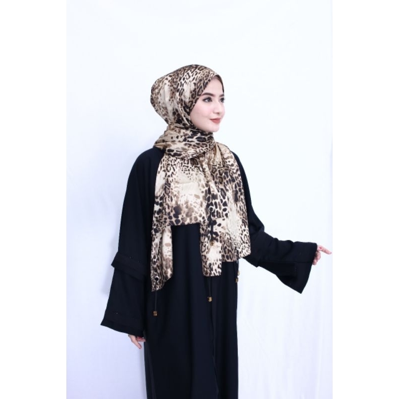 Jual PASHMINA MOTIF PREMIUM IMPORT LEOPARD SILK TASEL PREMIUM | Shopee ...