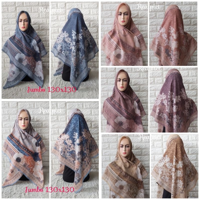 Jual Jilbab Segiempat Jumbo Voal Motif Kerudung Voal Lasercut Jumbo Hijab Voal Motif Lasercut ...