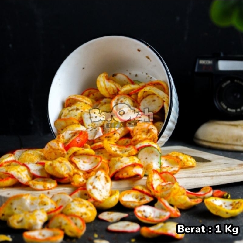 Jual Kerupuk Seblak Pedas Daun Jeruk 1kg Aneka Cemilan Krupuk Kiloan | Shopee Indonesia