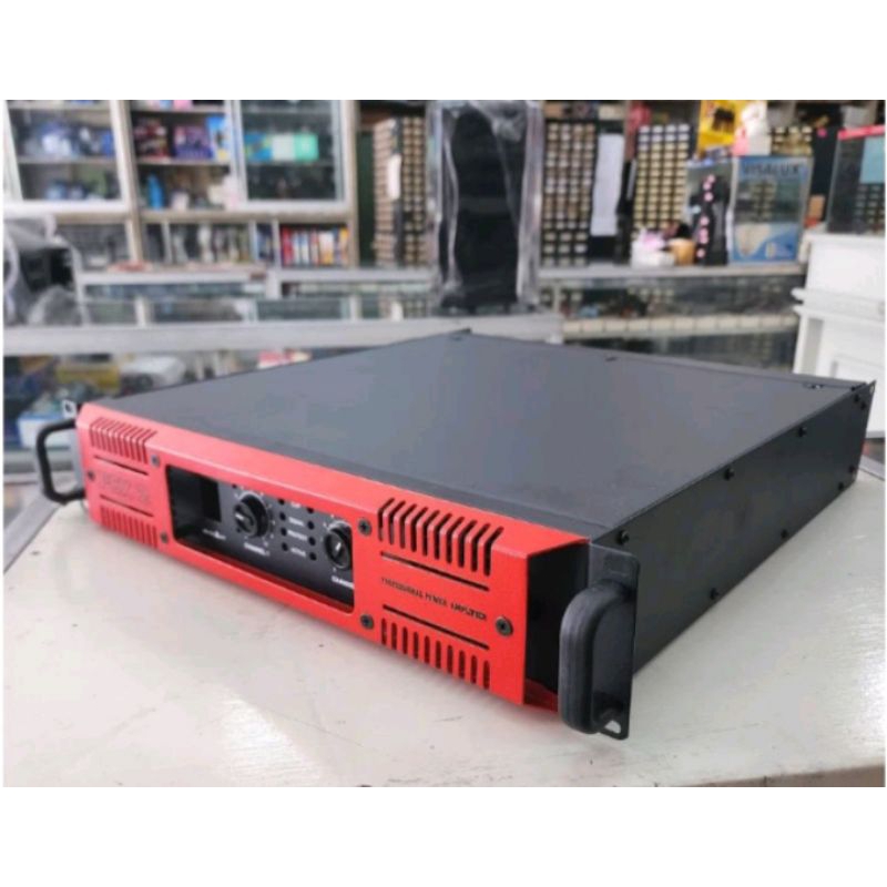 Jual Bok power amplifier 2U PCX2000 bahan plat hitam tebal SNI berkualitas cover depan warna ...