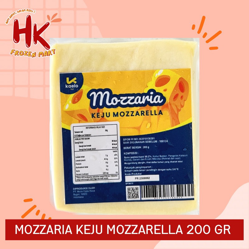 Jual Mozzaria Keju Mozzarella 200gr | moza cheese lumer perfetto | HK ...