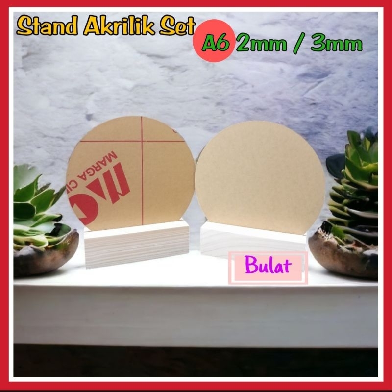 Jual Akrilik Stand Kayu A6 / Akrilik 2MM A6 / Akrilik 3MM A6 | Shopee ...