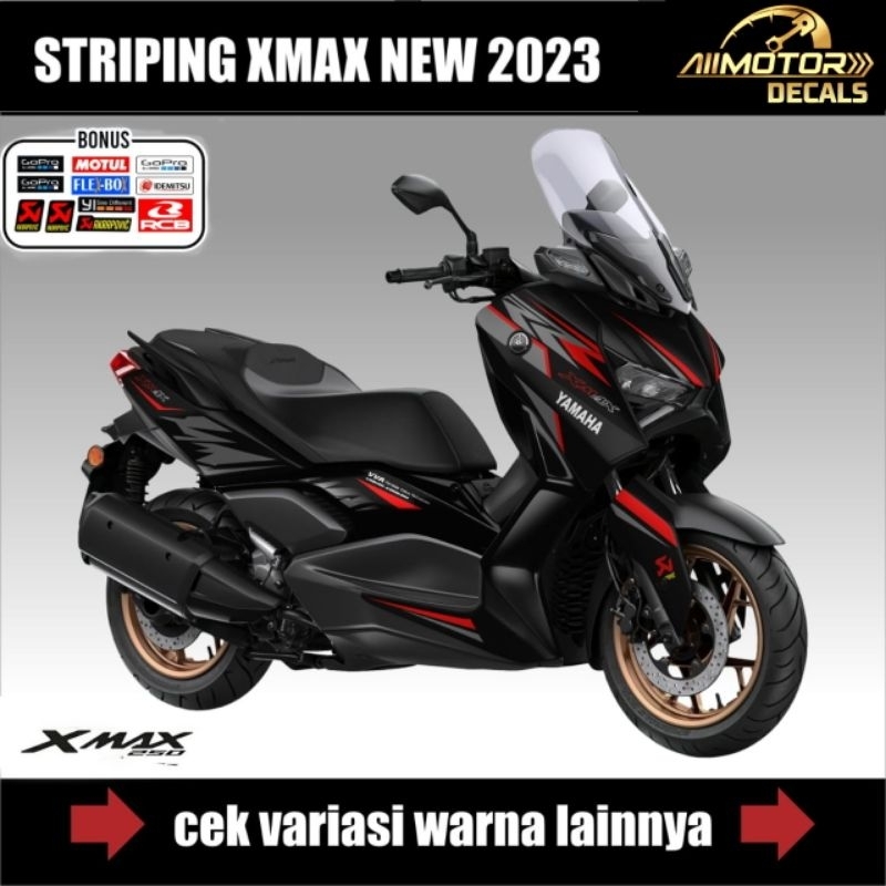 Jual Stiker Yamaha X-MAX New 2023 Variasi Grafis / Striping Skotlet ...
