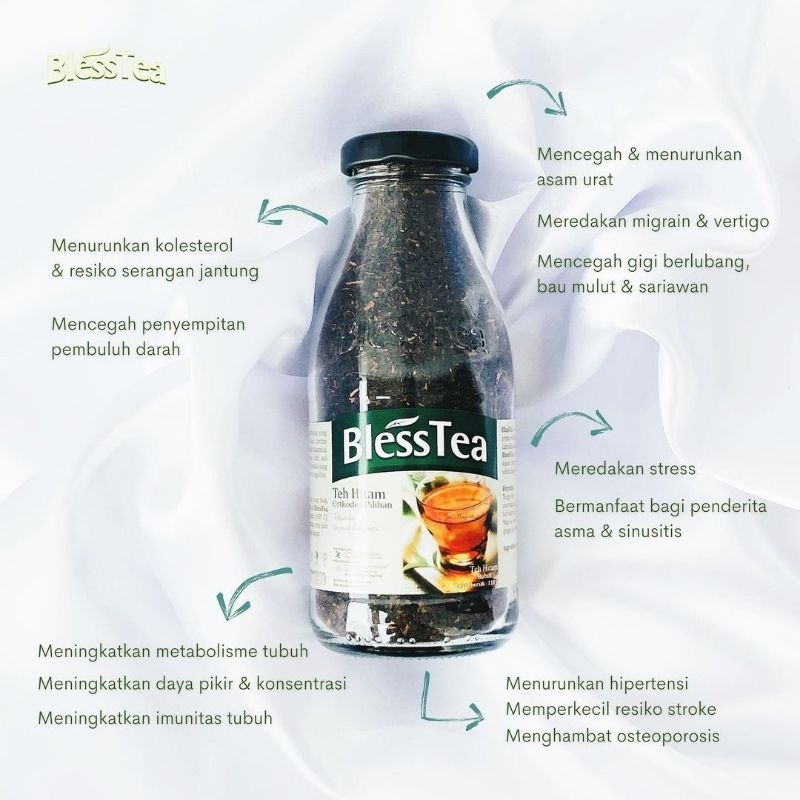 Jual BlessTea Kemasan Botol Teh Hitam Ortodoks (Mengandung Super ...