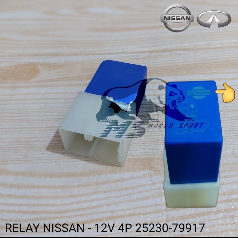 Jual Relay biru miyatomo Nissan Xtrail Serena 4 kaki 12v 25230-79915 ...
