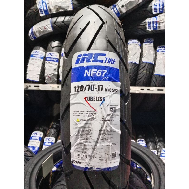 Jual IRC 120/70-17 NF67 BAN LUAR IRC TUBELESS RING 17 | Shopee Indonesia