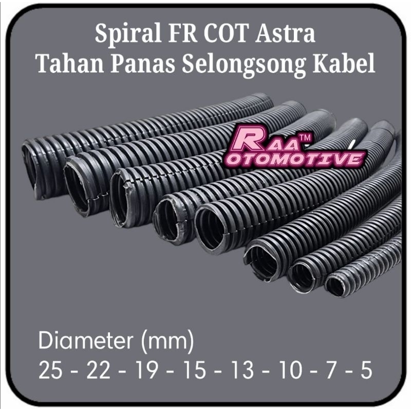 Jual Spiral Pembungkus Kabel - Tahan Panas FR COT By Astra | Shopee ...