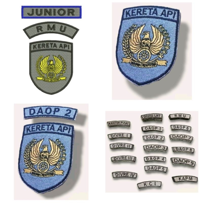 Jual PREORDER BORDIR LOGO EMBLEM BADGE PATCH WAHANA ATRIBUT / DAOP / RMU / NAMA/ KANTOR PUSAT PT ...