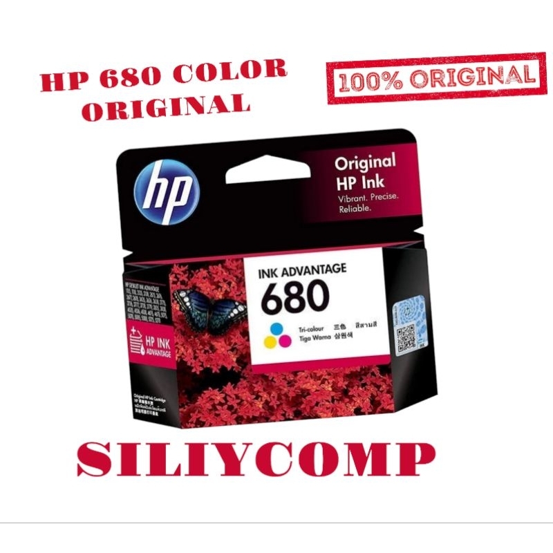 Jual CARTRIDGE HP 680 COLOR ORIGINAL | Shopee Indonesia