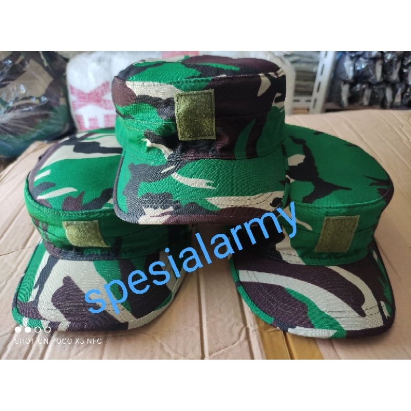 Jual TOPI PET KOMANDO LORENG VELBED PREMIUM | Shopee Indonesia