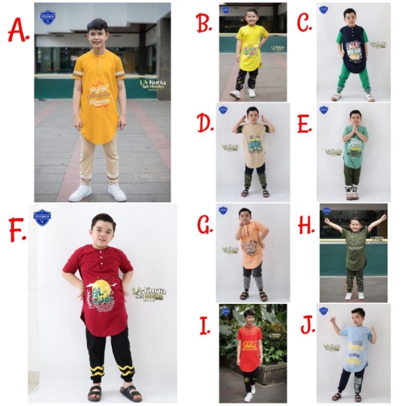 Jual KURTA SET MUSLIM LITTLE ARKS Vol.2/set muslim/ set muslim anak ...
