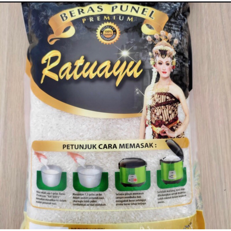 Jual BERAS RATU AYU/5kg/beras premium ratu ayu hitam | Shopee Indonesia
