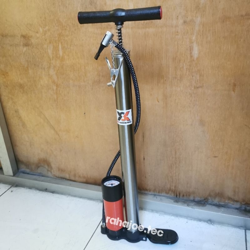 Jual Pompa Angin Sepeda Manual + Meter YSK - Pompa Ban Roda Sepeda ...