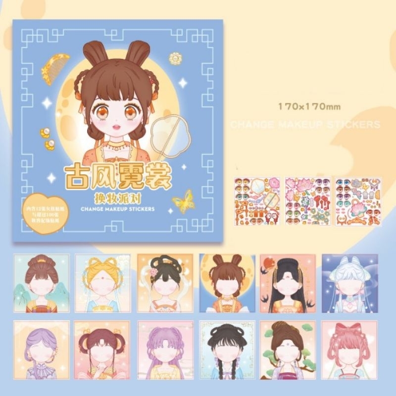 Jual 1 set!! Buku tempel stiker wajah/buku stiker tempel wajah murah ...