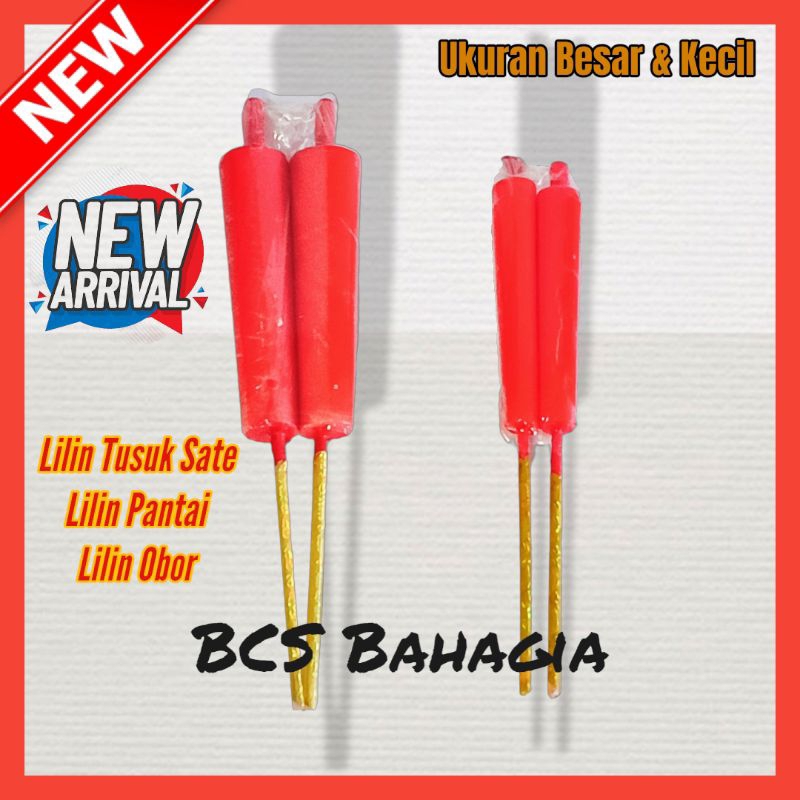 Jual Lilin Pantai Obor Warna Merah Tusuk Sate Sembahyang Puja Leluhur ...