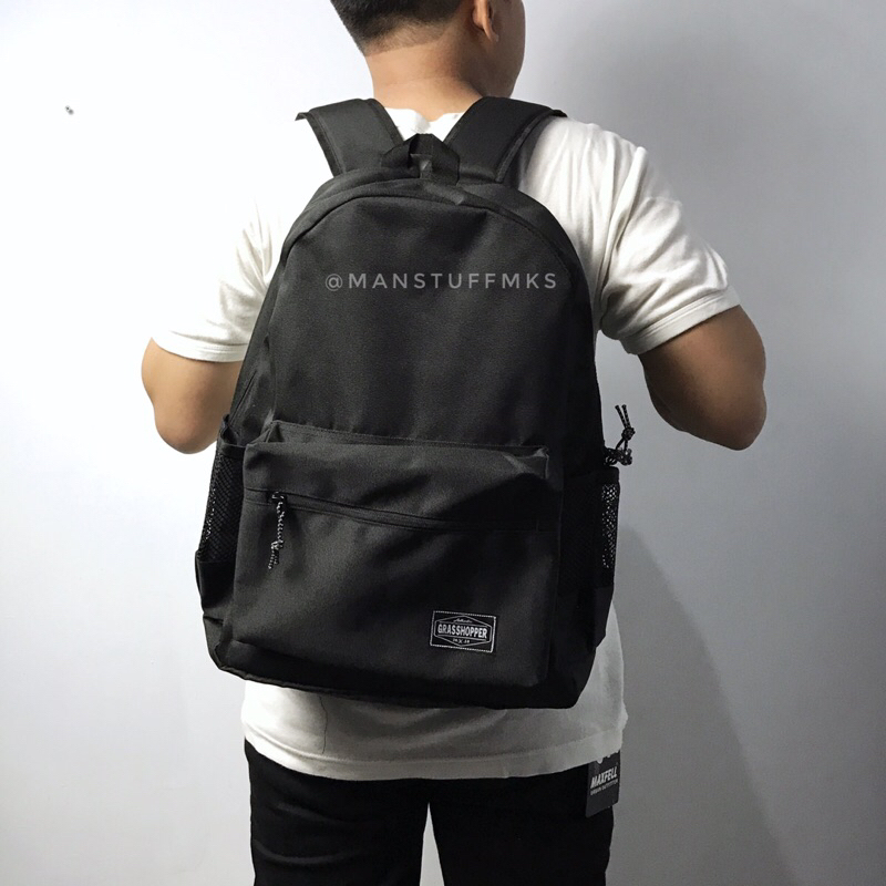 Jual Ransel Hitam Polos Besar Tebal | Shopee Indonesia