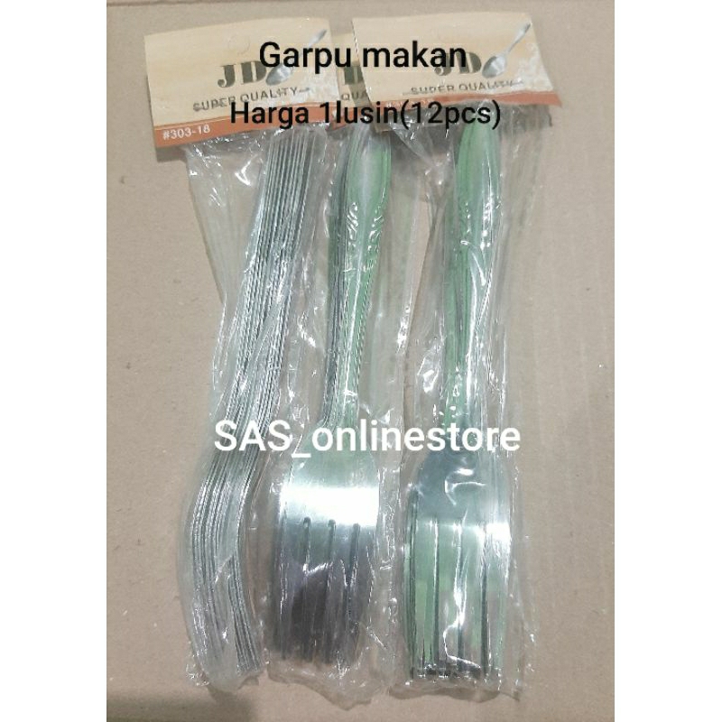Jual Garpu Makan Stainless harga 1Lusin(12pcs)/Garpu stenles | Shopee ...