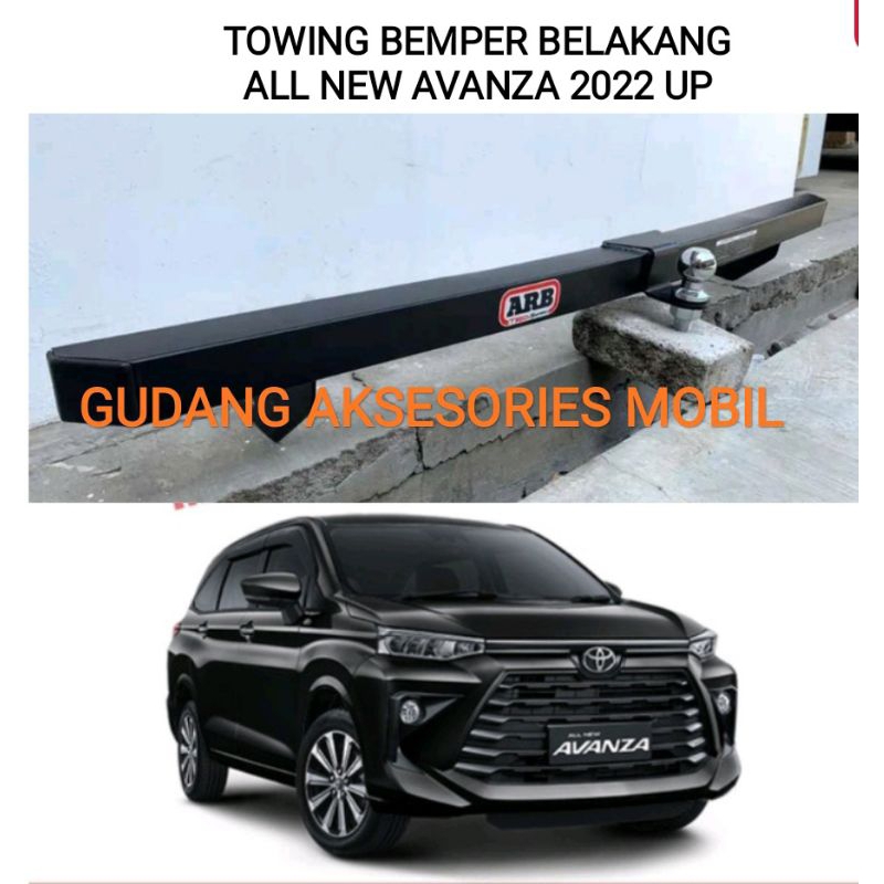 Jual TOWING BAR BESI PELINDUNG BEMPER MOBIL BELAKANG ALL NEW AVANZA ...