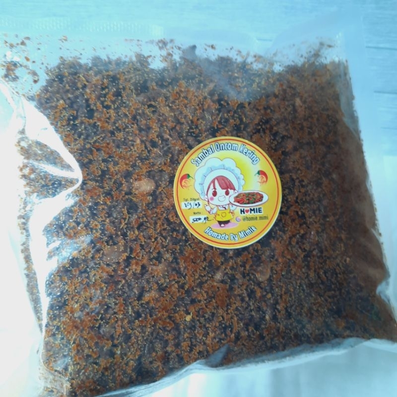 Jual Sambal Oncom Kering Kemasan Plastik 500 gram | Shopee Indonesia