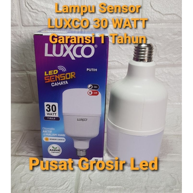 Jual Lampu Light Sensor 30 Watt Luxco Garansi 1 Tahun / Lampu Sensor Cahaya 30 watt Luxco ...