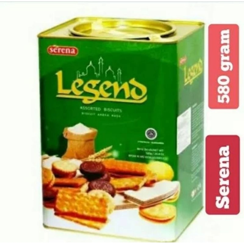Jual Serena Legend Assorted Biscuits / Biskuit Aneka Rasa 580g | Shopee ...