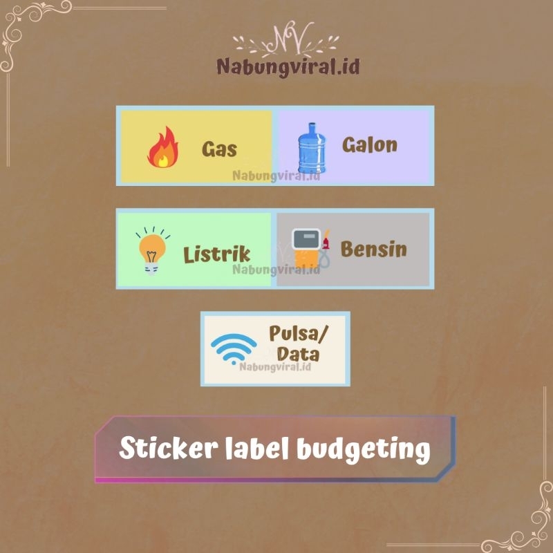 Jual STIKER BUDGETING / STIKER DOMPET KEUANGAN / STIKER DOMPET PINTAR ...