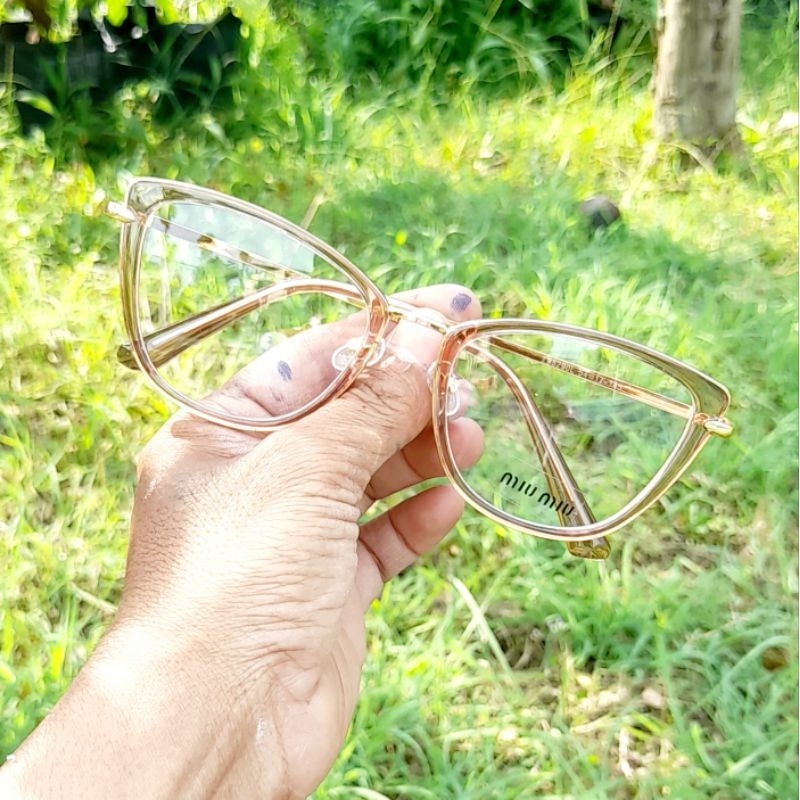 Jual Kacamata Baca Wanita Lens Plus Progresif Frame Cat Eye Baca Dan ...