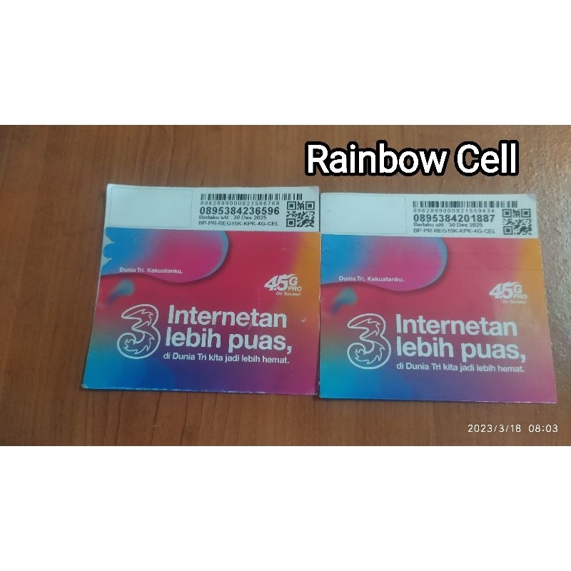 Jual Kartu Perdana 3 Three Tri Langsung Pakai Murah Se Indonesia ...