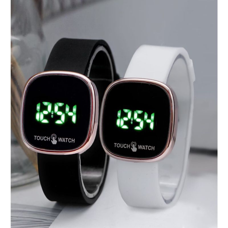 Jual (Cod)Jam Tangan Wanita Led Watch Touch Scren Murah New Led Putih ...