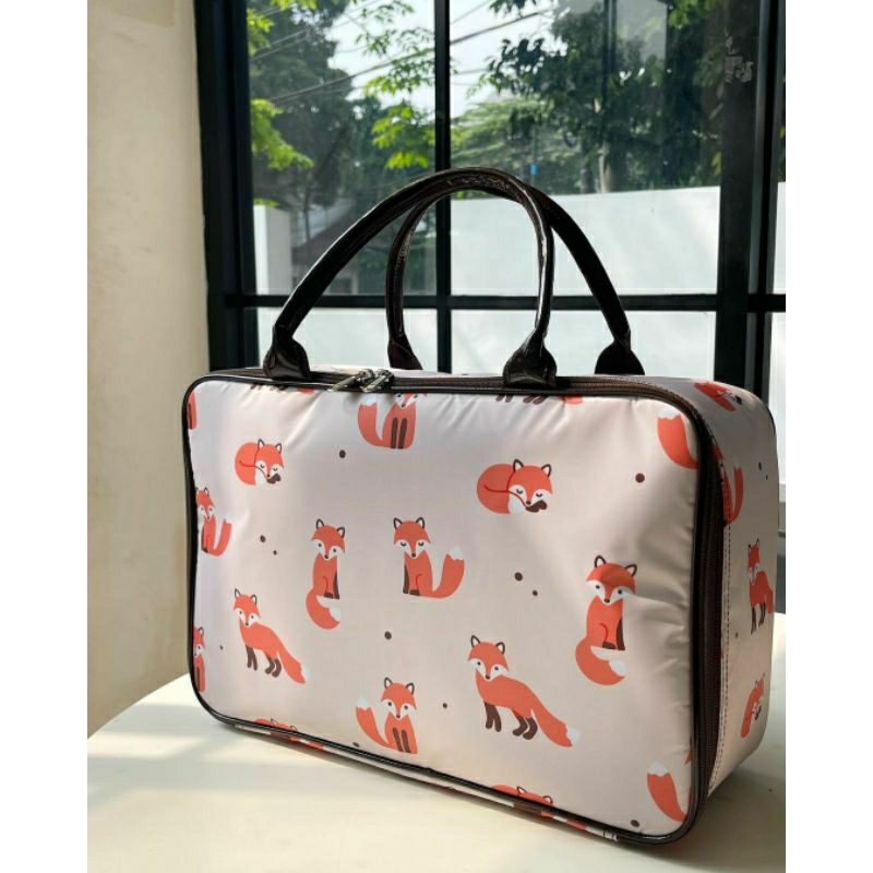 Jual KOPER MINI KIDS EDITION FOX CREAM TRAVEL BAG /Koper Fiber /Mini ...