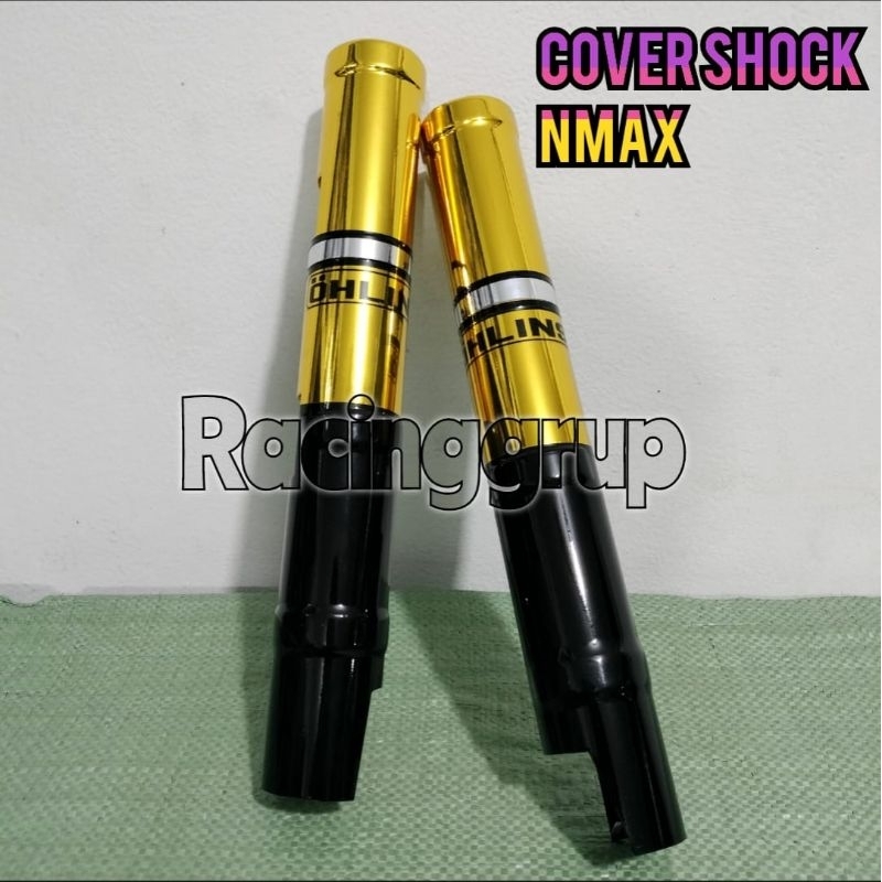 Jual ( panjang full ) Cover shock New Nmax dan Old Nmax Gold Chrome ...