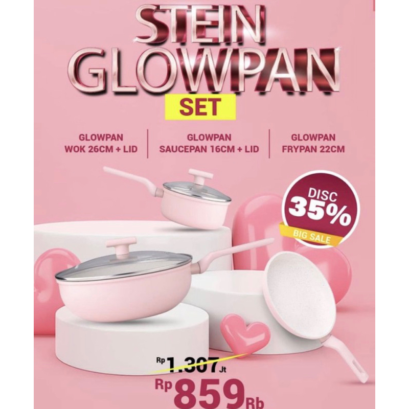 Jual ECER/ SET GLOW PAN Stein Glowpan Set Steincookware | Shopee Indonesia