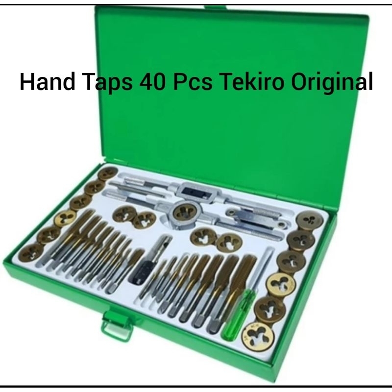 Jual Tekiro Hand Tap Taps and Die Dies Senai Drat Set Tekiro 40 pcs ...