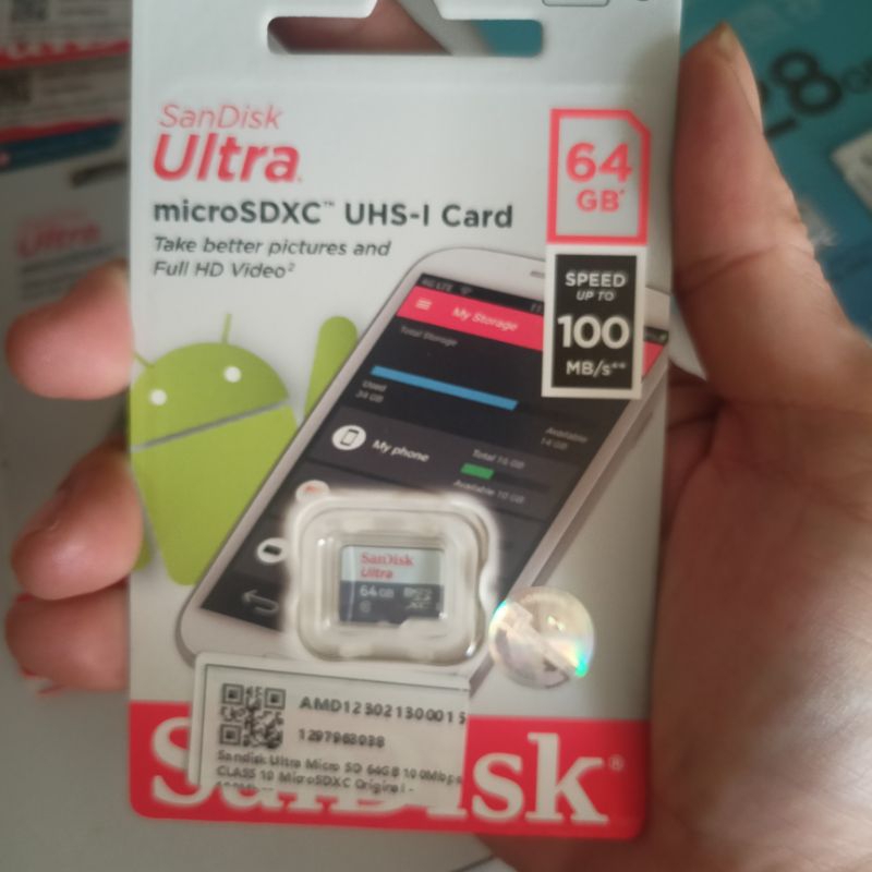 Jual Sandisk memory card class 10gb kapasitas 64 dan 128gb original ...