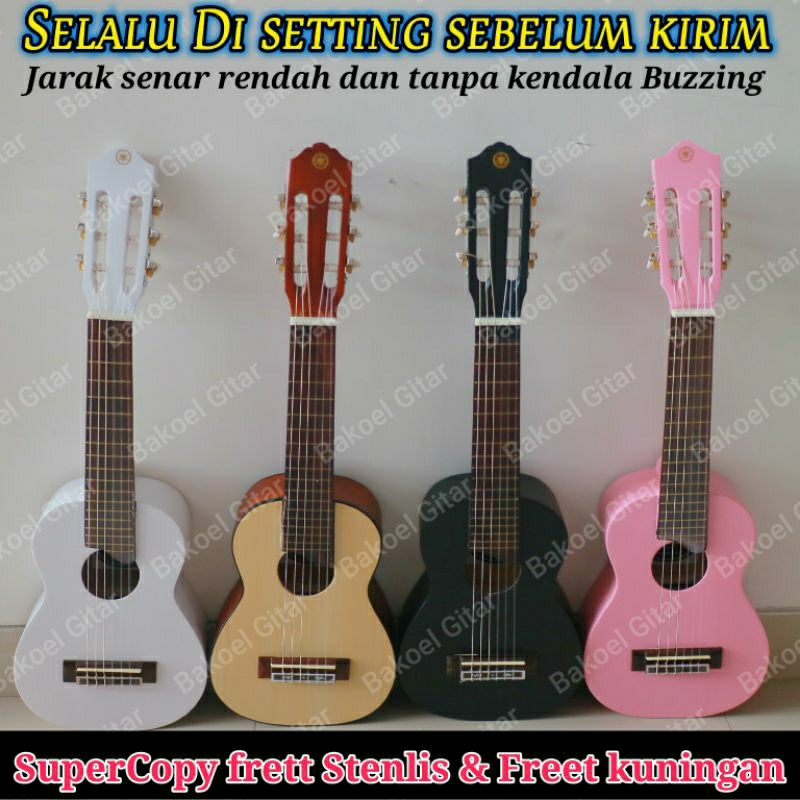 Jual Gitarlele/Ukulele senar 6 senar/gitar kecil Bonus 2 pic | Shopee ...