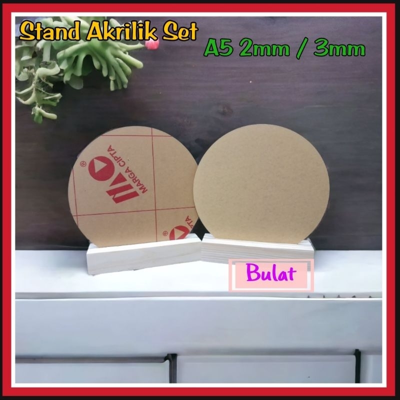Jual Akrilik Stand Kayu A5 / Akrilik 2MM A5 / Akrilik 3MM A5 | Shopee ...