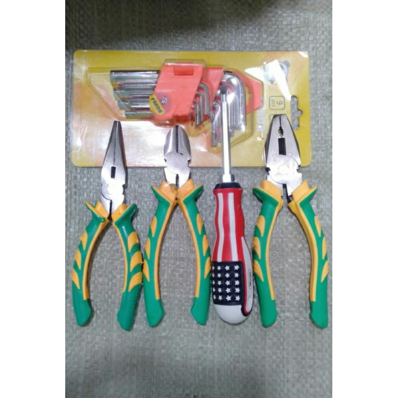 Jual PAKET MURAH MERIAH TANG KOMBINASI TANG LANCIP TANG POTONG OBENG ...