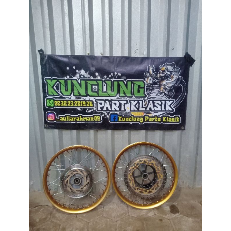 Jual velg depan belakang satu set tromol ninja ring 17 | Shopee Indonesia