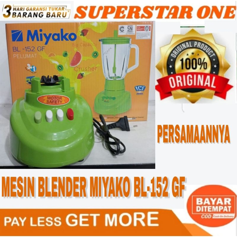 Jual Miyako Mesin Blender BL-152 GF Blender Miyako Persamaannya BL 152 GF | Shopee Indonesia