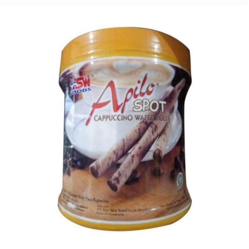 Jual APILO SPOT WAFER ROLL CHOCOLATE,CAPPUCINO, STRAWBERRY 500g ...