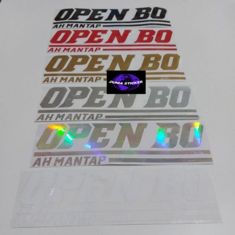Jual Stiker Open Bo Sticker Cutting Stiker Viral Motor Murah Anti Air ...