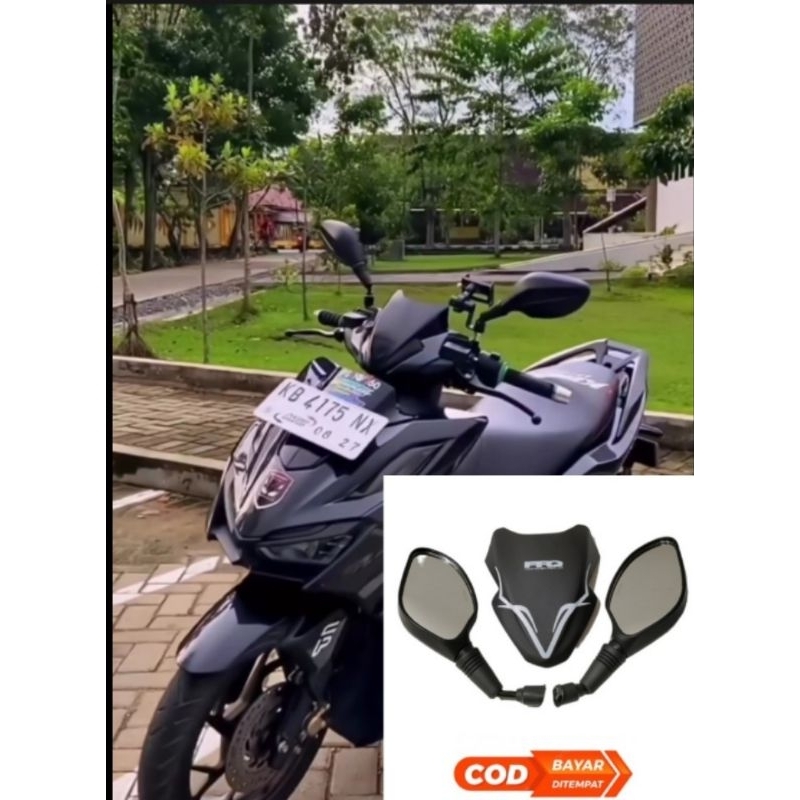 Jual paket visor variasi all new honda vario 160 ABS plus kaca spion ...