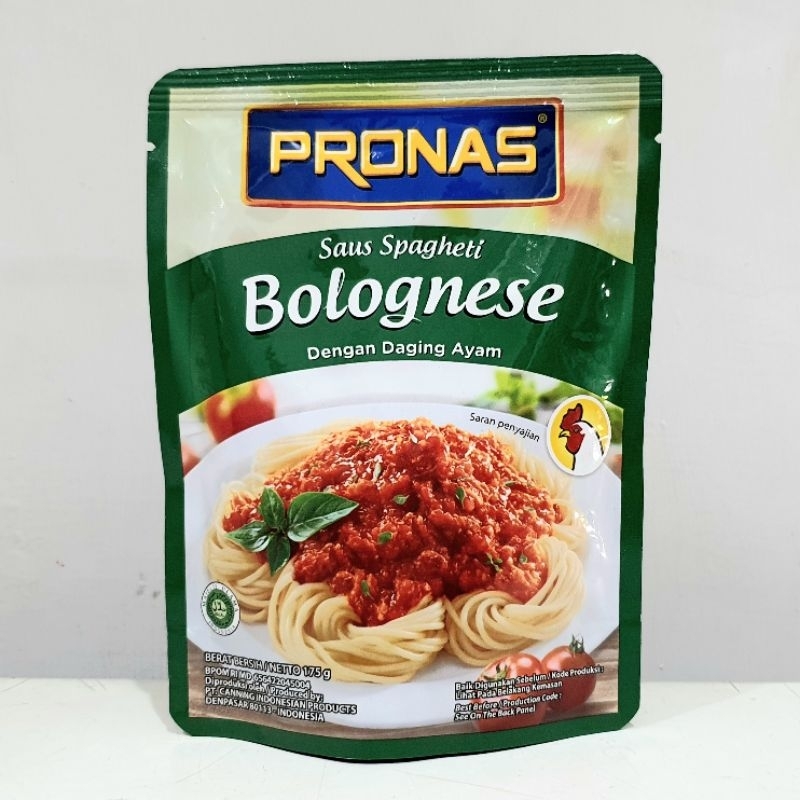 Jual Pronas Saus Spaghetti Bolognese Ayam 175g | Shopee Indonesia