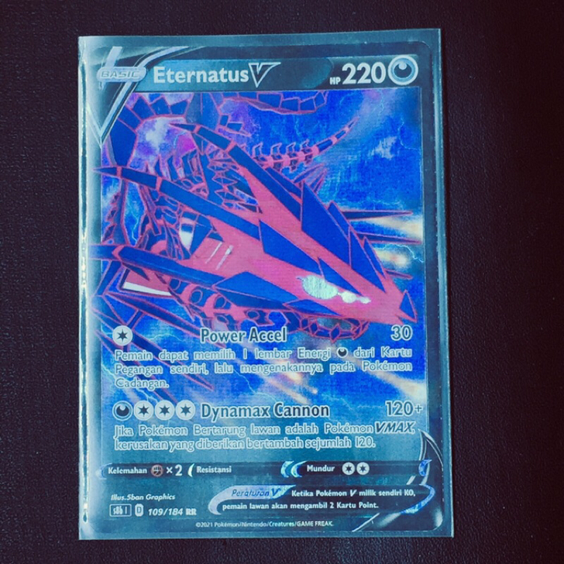 Jual POKEMON TCG ETERNATUS V RR HOLO INDONESIA ORIGINAL | Shopee Indonesia