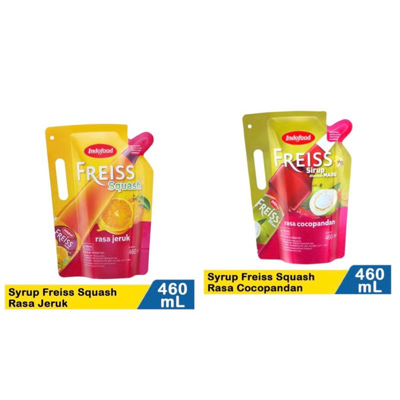 Jual SYRUP INDOFOOD SQUASH FREISS JERUK COCOPANDAN 460ML | Shopee Indonesia