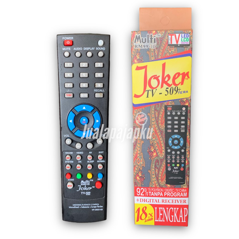 Jual Remot JOKER Multi UNIVERSAL TV/Joker Sultan STB-11 Universal/AKKO ...