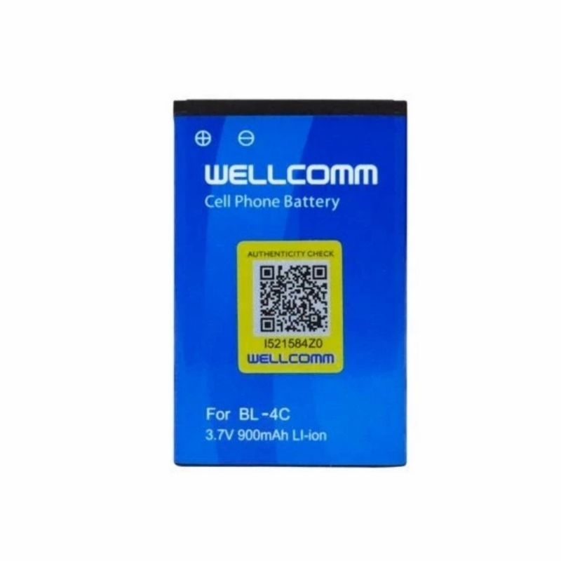 Jual Wellcomm Battery BL4C BL-4C Real Capacity Double IC ORIGINAL ...