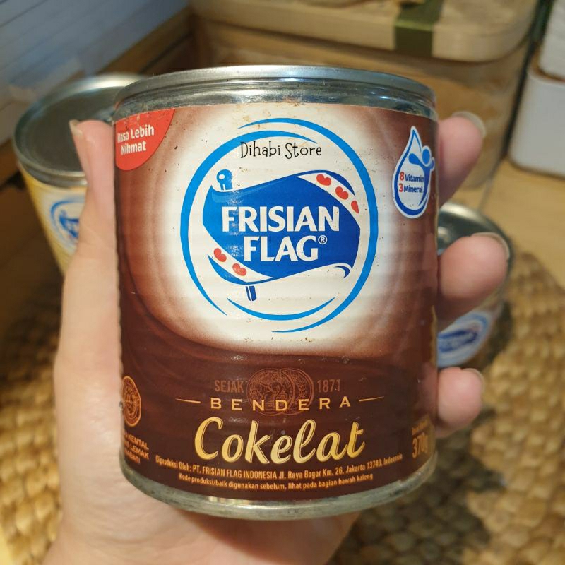 Jual Frisian Flag Kental Manis Cokelat 370 Gram Susu Kaleng Bendera ...